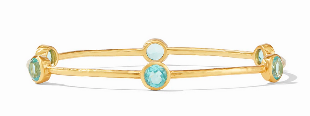 Milano Bangle - Gold Bahamian Blue – Monkee's of Fredericksburg